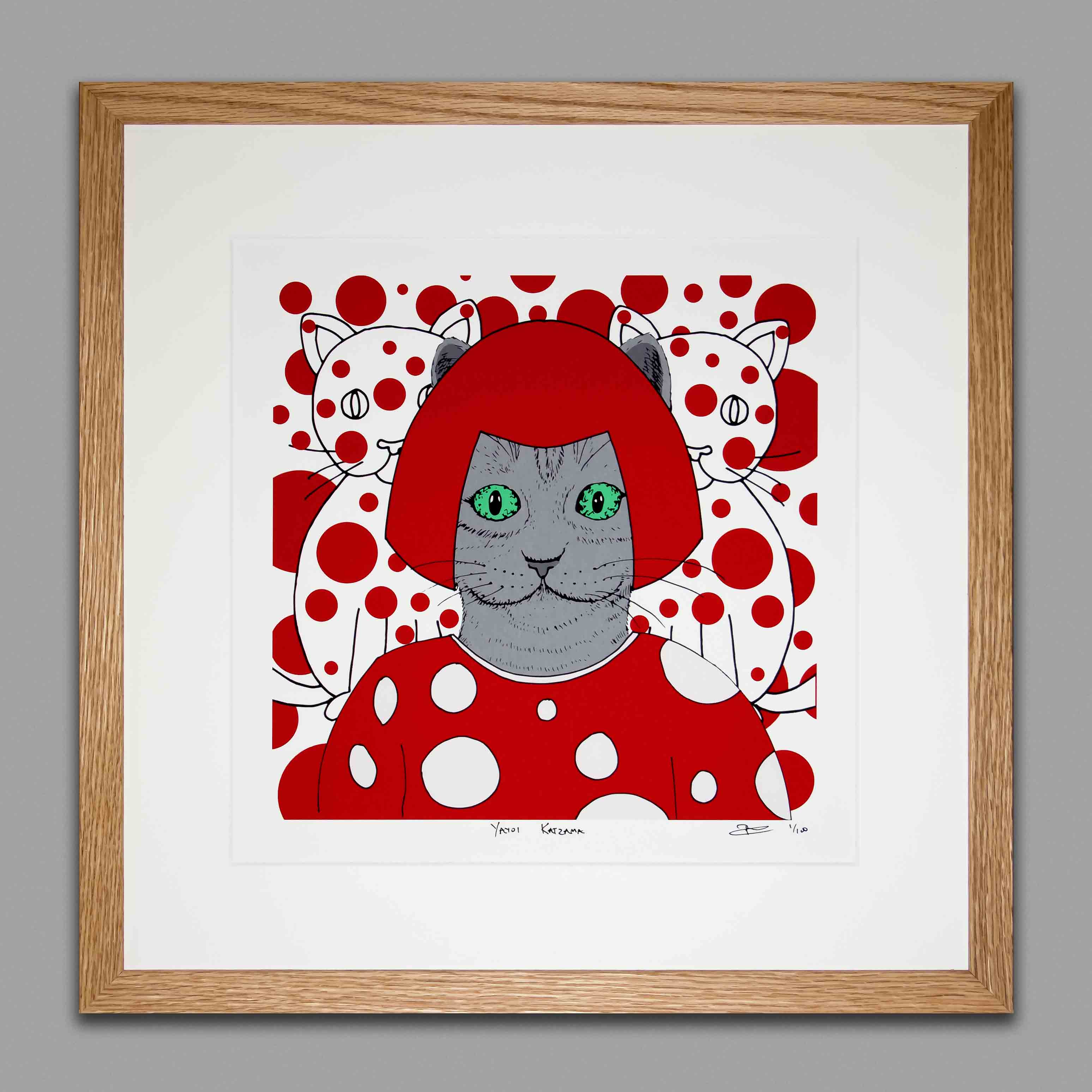 The Artist Cat - Yayoi Katzama by Rob Pepper – Artist - Rob Pepper